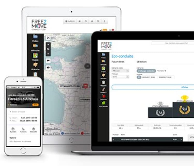 Connect Fleet - Vernetzte Fuhrparkverwaltung Free2Move